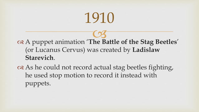 Animation in the 1900's | PPT