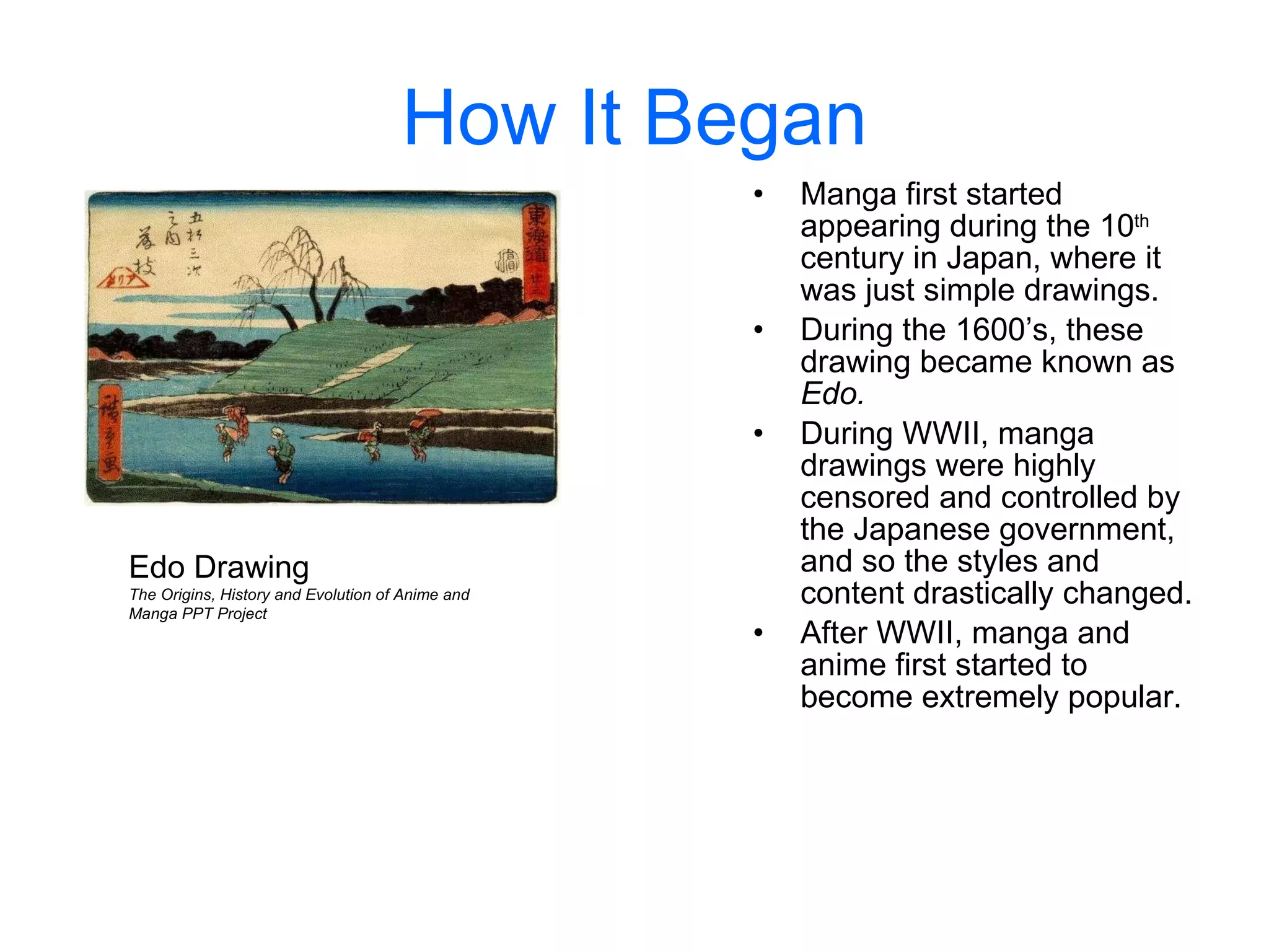 The History of Anime & Manga | PPT