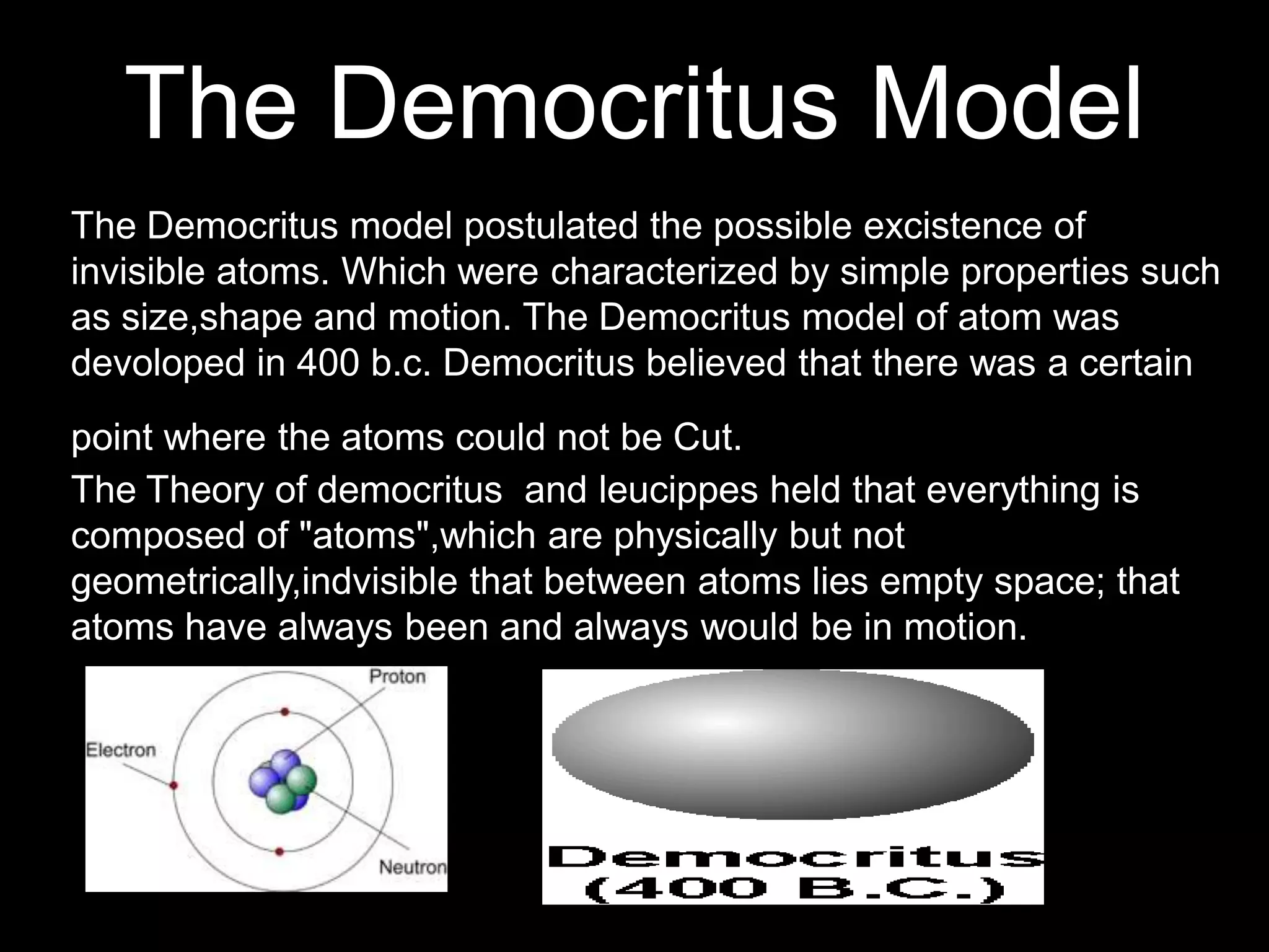 The history of atomic theory (1) | PPTX