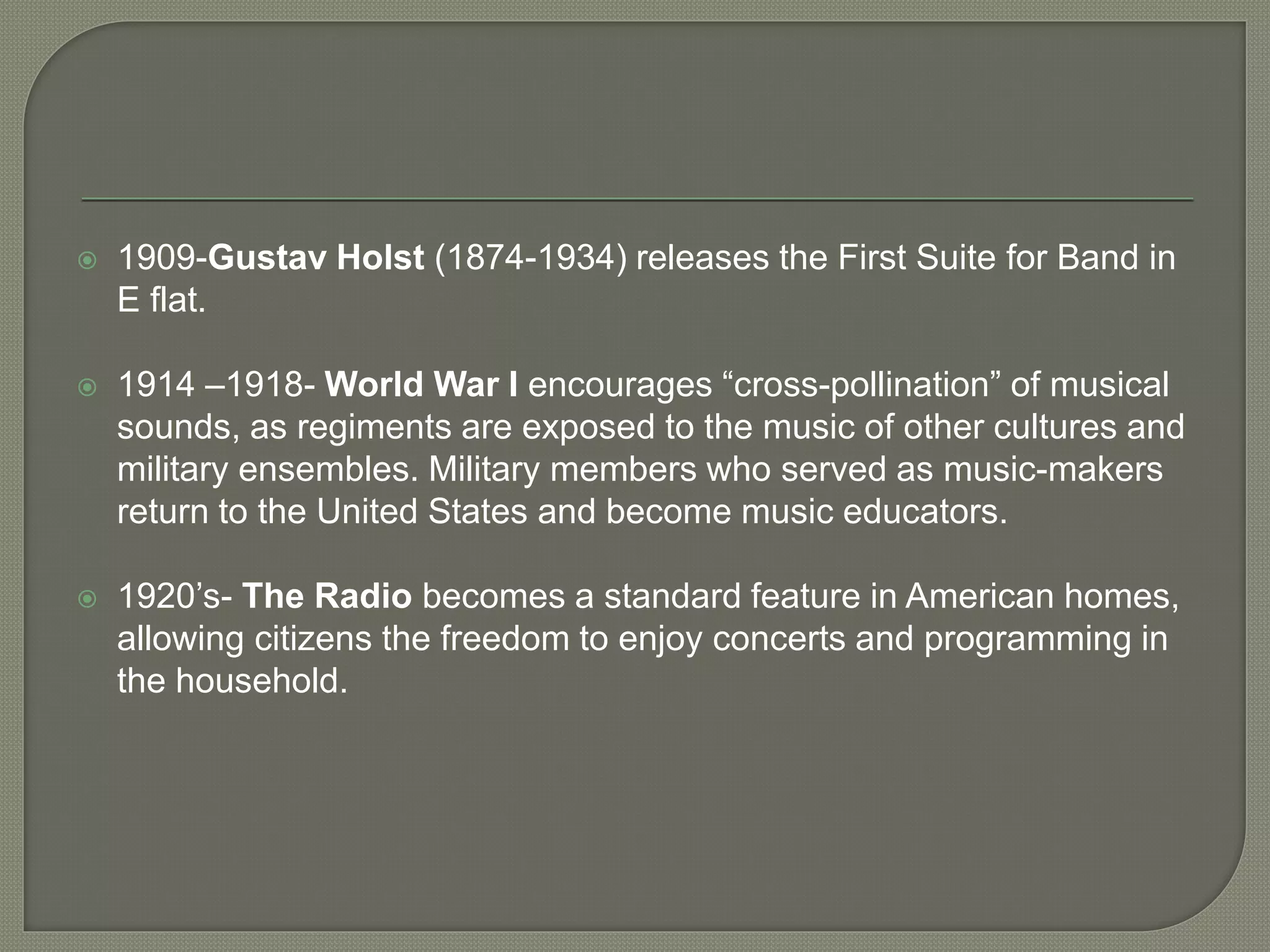 The history of band | PPTX