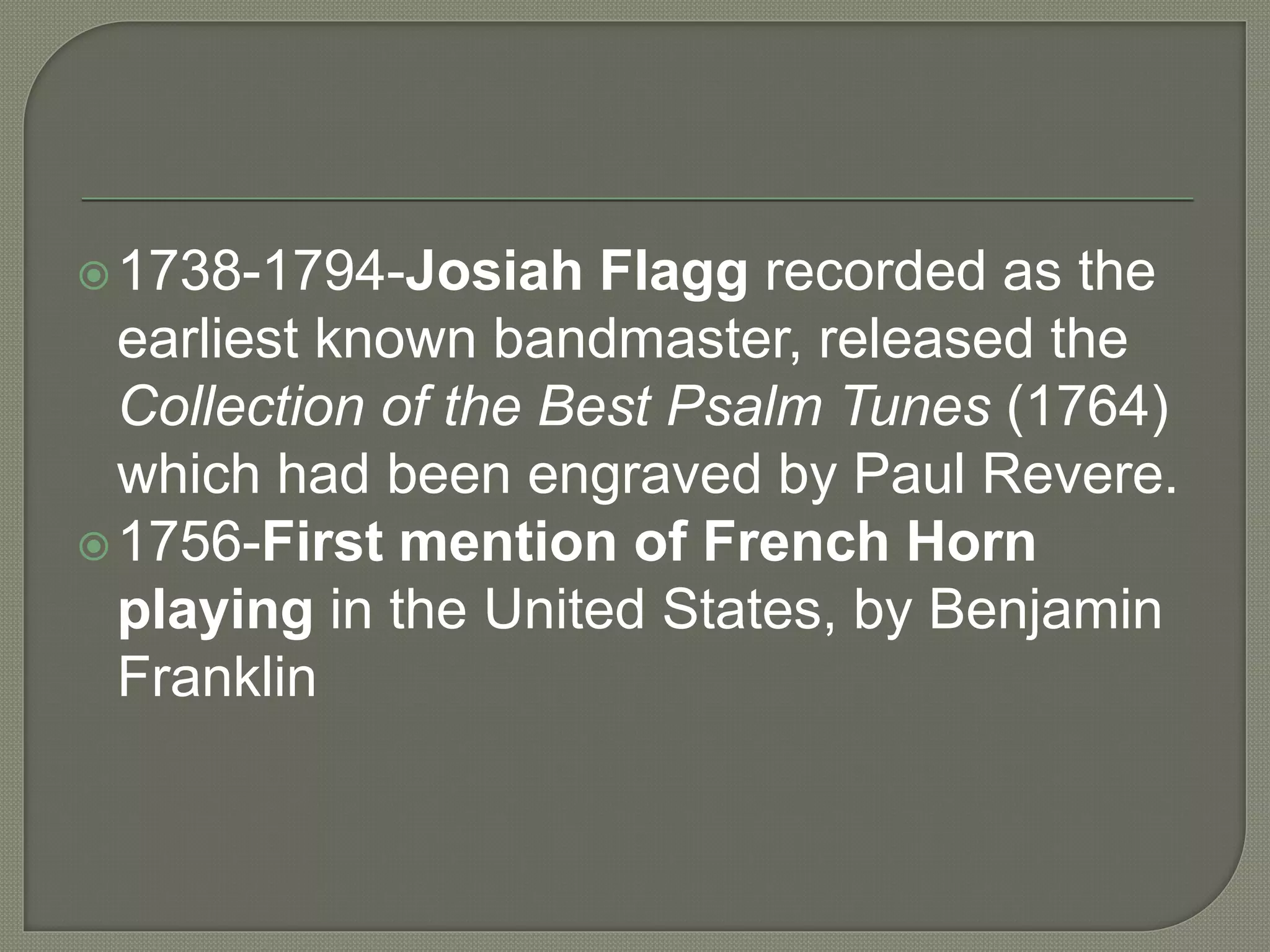 The history of band | PPTX