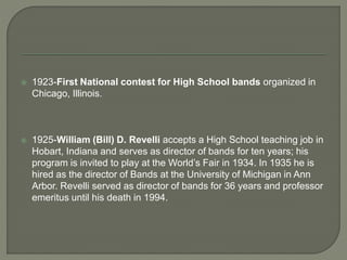 The history of band | PPT