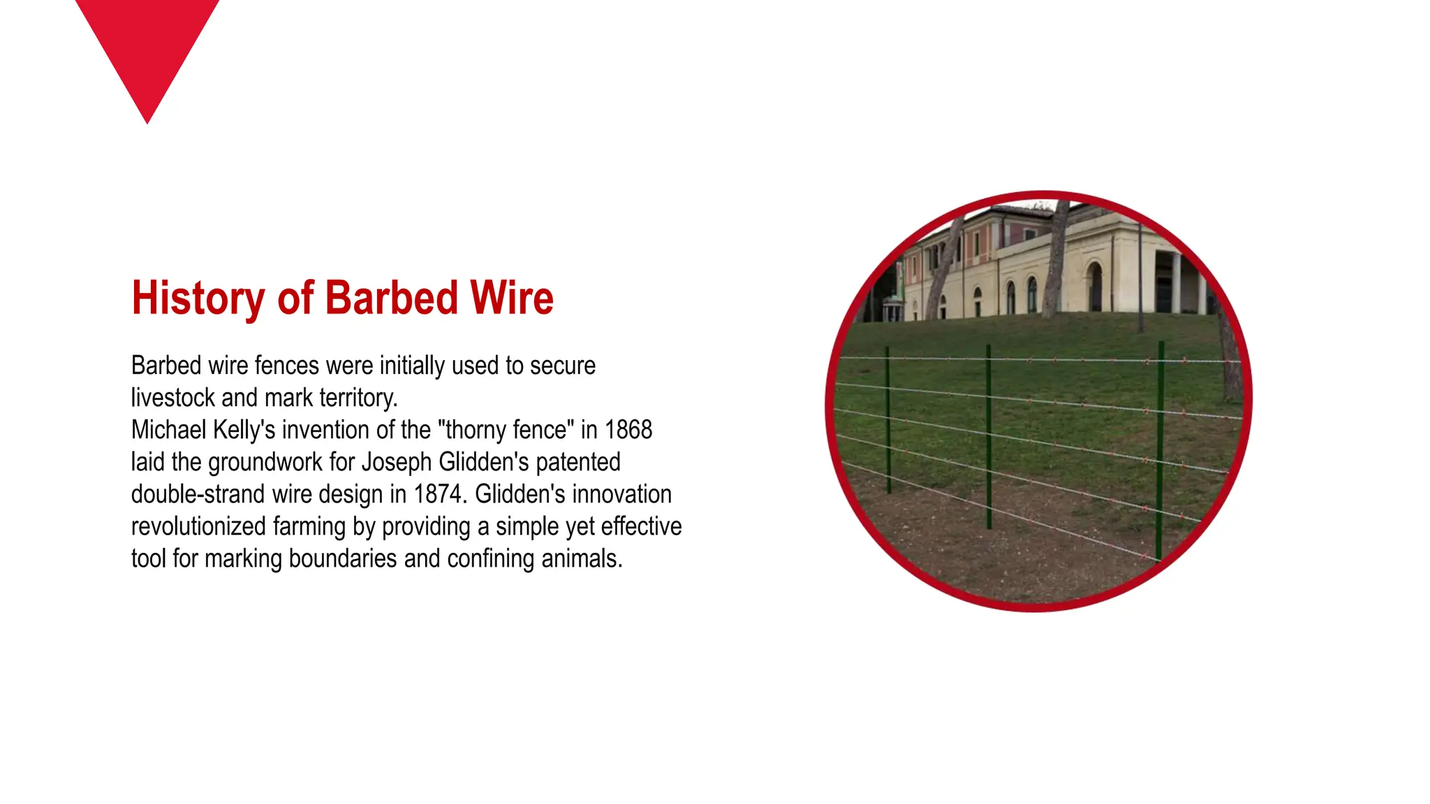 The History of Barbed Wire - A 1 fence. | PPTX
