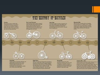 The History of Bicycles | PPTX