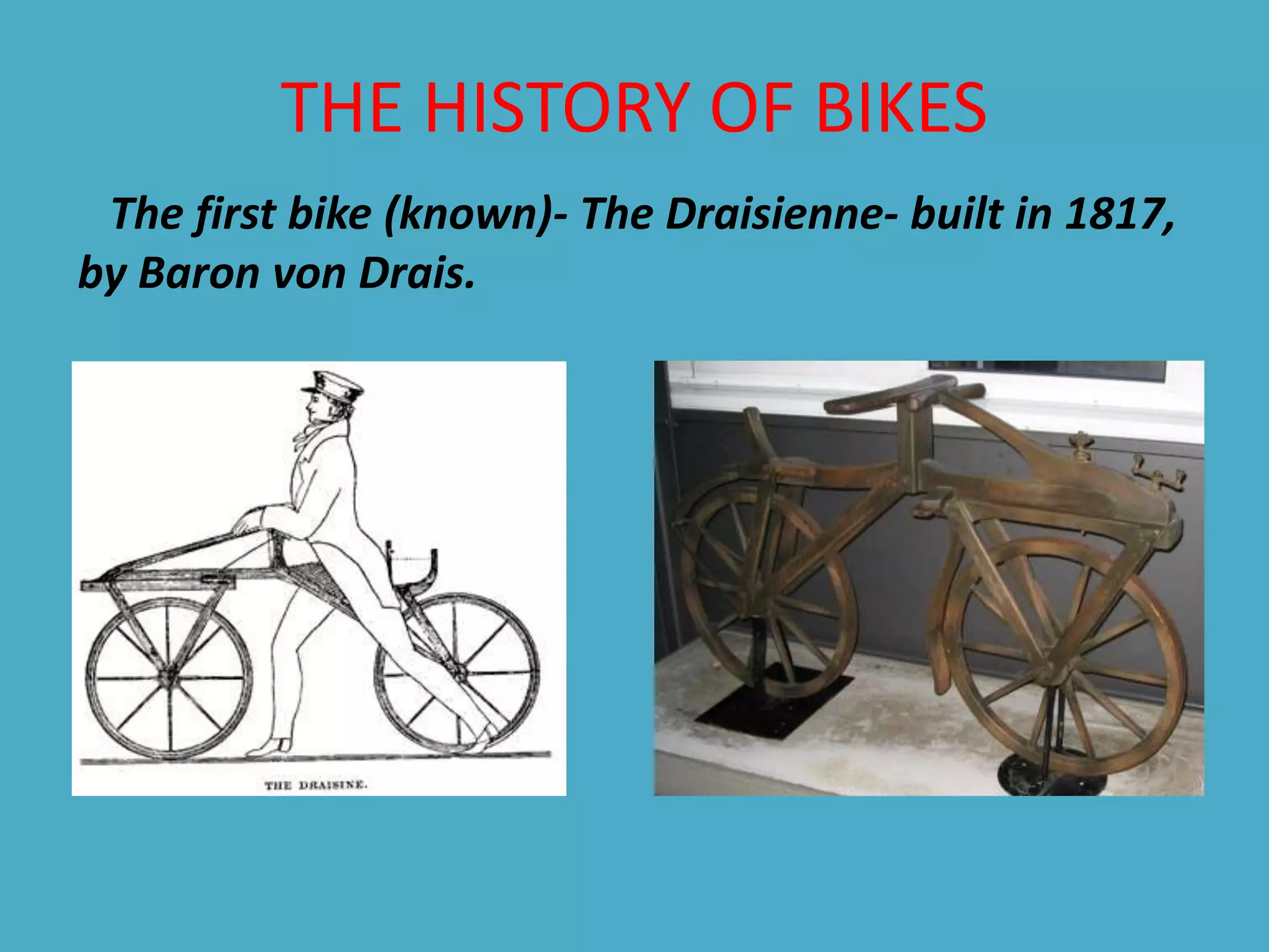 The history of bikes | PPTX