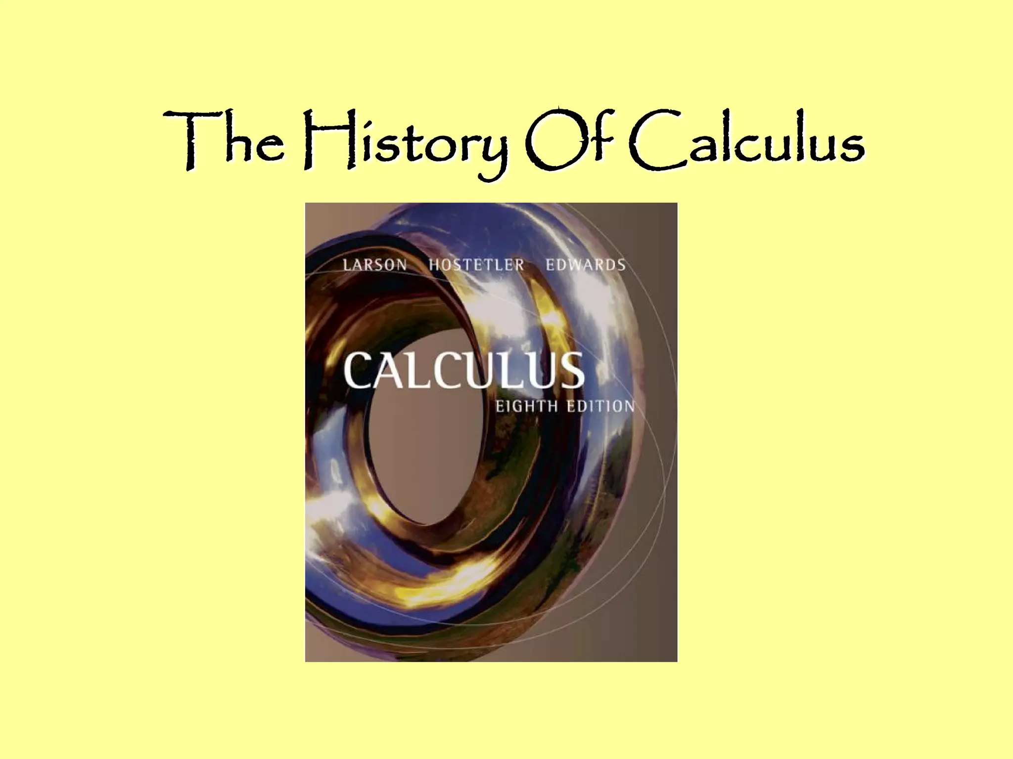 The history of calculus | PDF