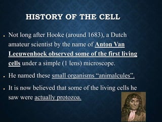 The history of cells and cell theory | PPTX