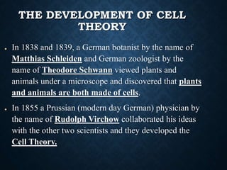 The history of cells and cell theory | PPTX