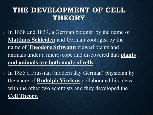 The history of cells and cell theory