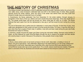 The history of christmas | PPTX