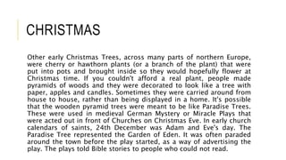 The history of christmas trees | PPTX