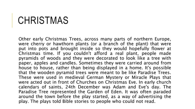 The history of christmas trees | PPTX | Woodworking | Arts and Crafts