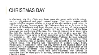 The history of christmas trees | PPTX