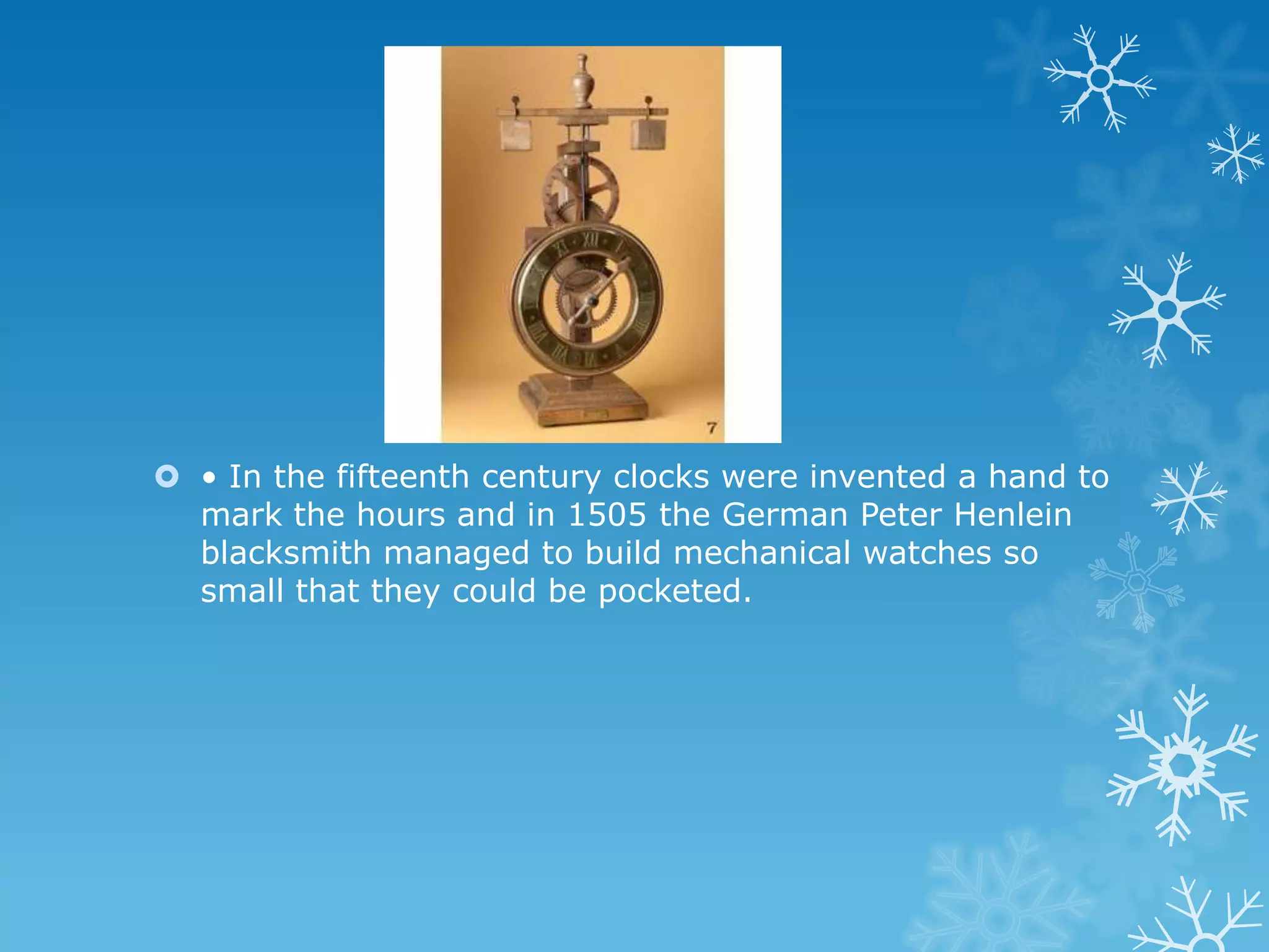 The history of clocks | PPTX