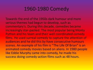 The history of comedy | PPTX