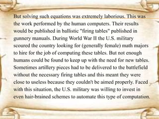 The history of computer | PPT