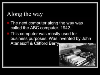 The History of computers | PPT