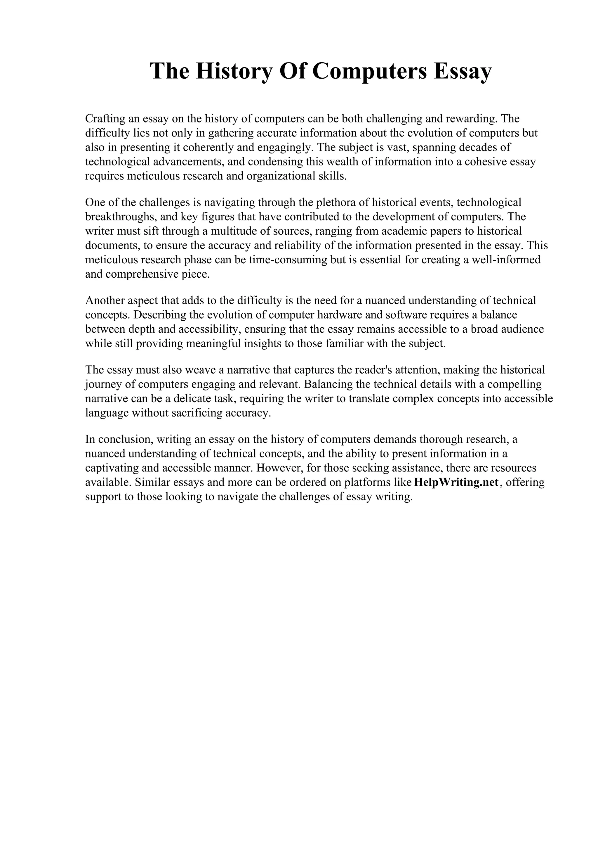 The History Of Computers Essay.pdf