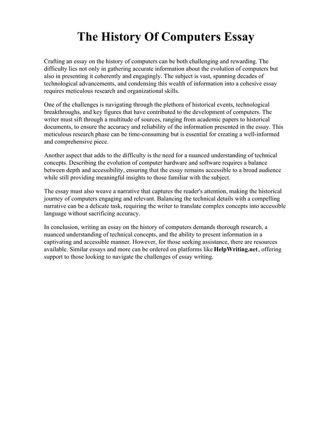 The History Of Computers Essay.pdf