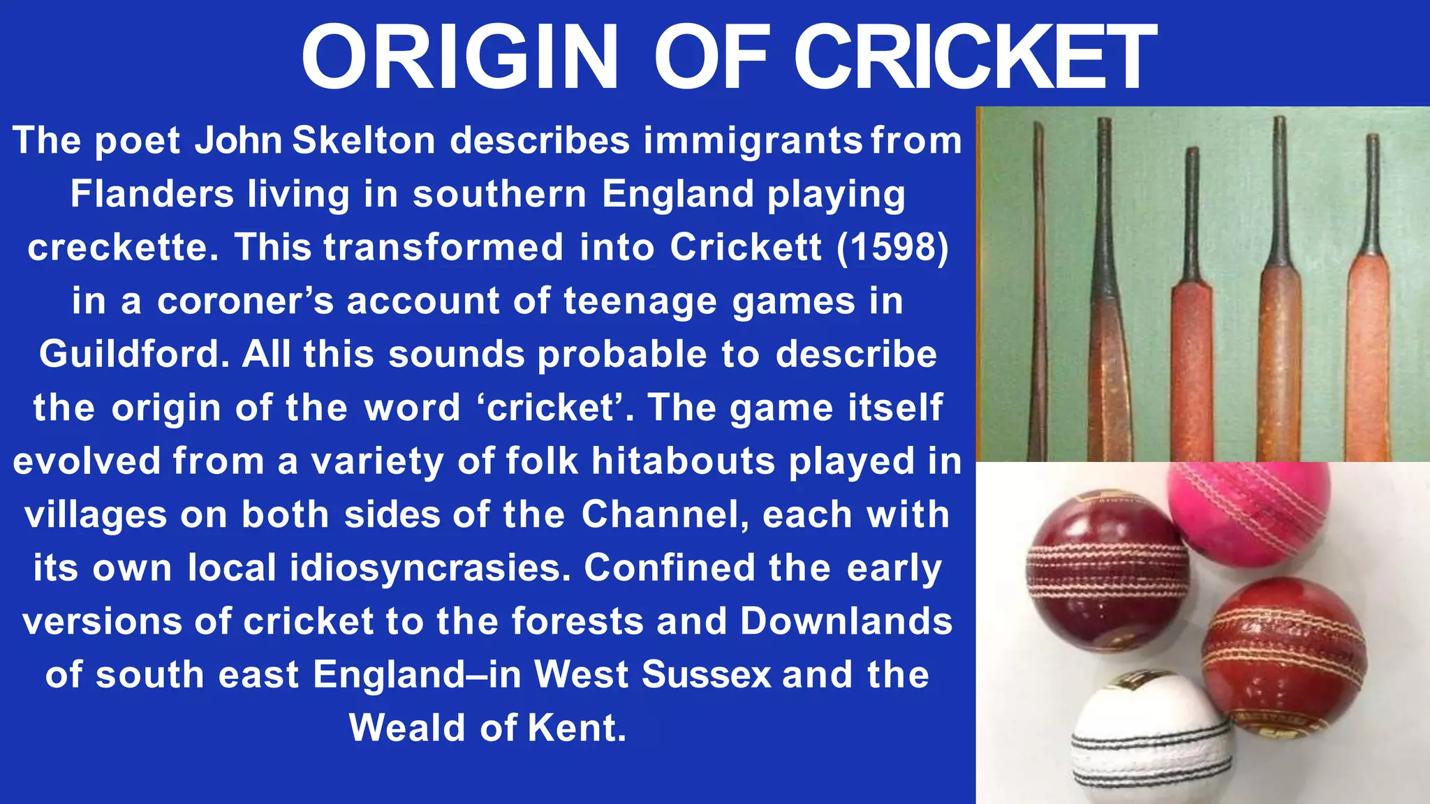 The history of cricket | PPTX | Cricket | Sports