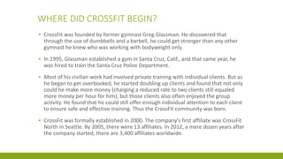 The History of CrossFit | PPTX | Participant Sports | Fitness and Exercise