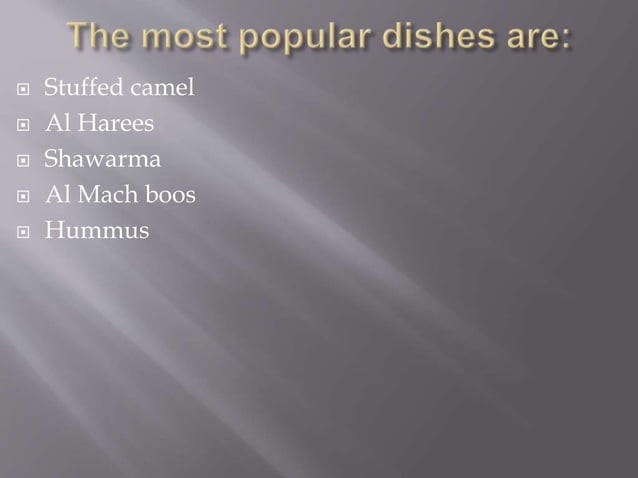 The history of cuisines | PPTX