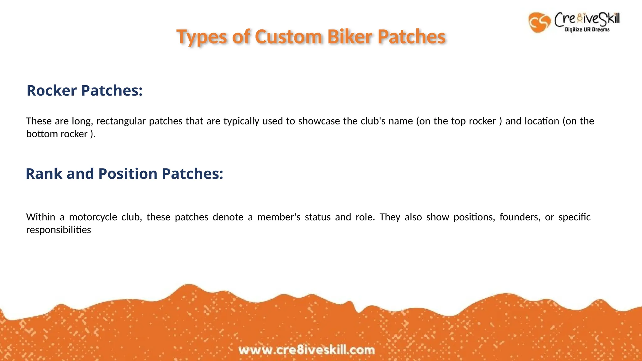 History of Custom Biker Club Patches |Cre8iveSkill | PPT