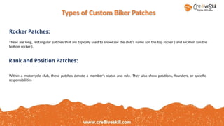 History of Custom Biker Club Patches |Cre8iveSkill | PPT