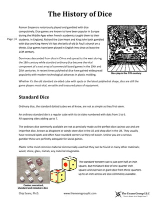 The history of dice | PDF
