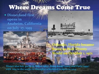 The history of disney | PPTX