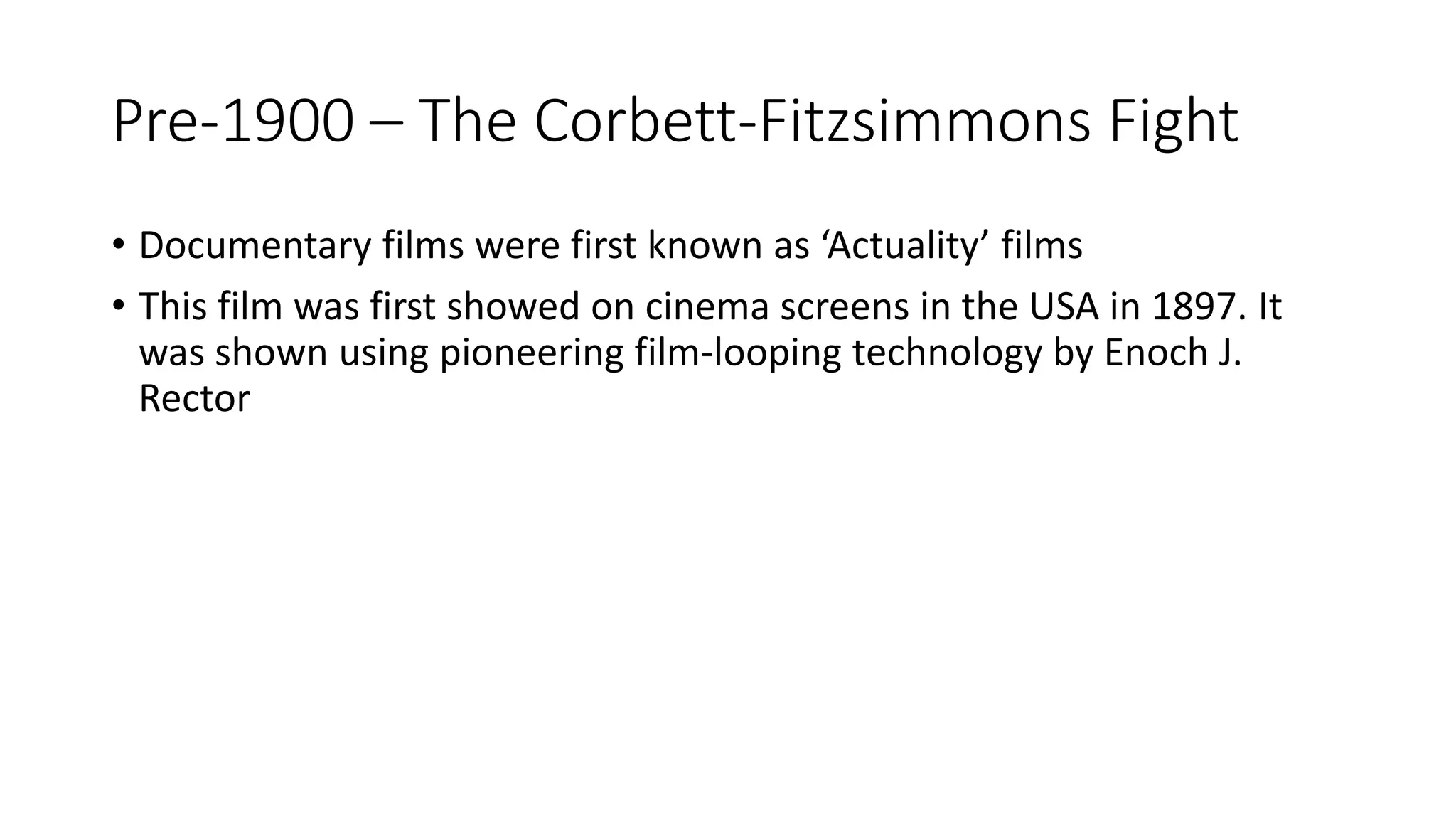 The history of documentary films | PPTX