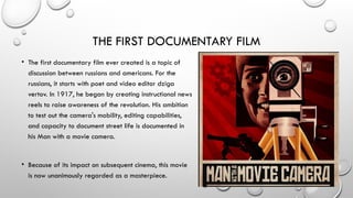 The history of documentary films presentation.pptx