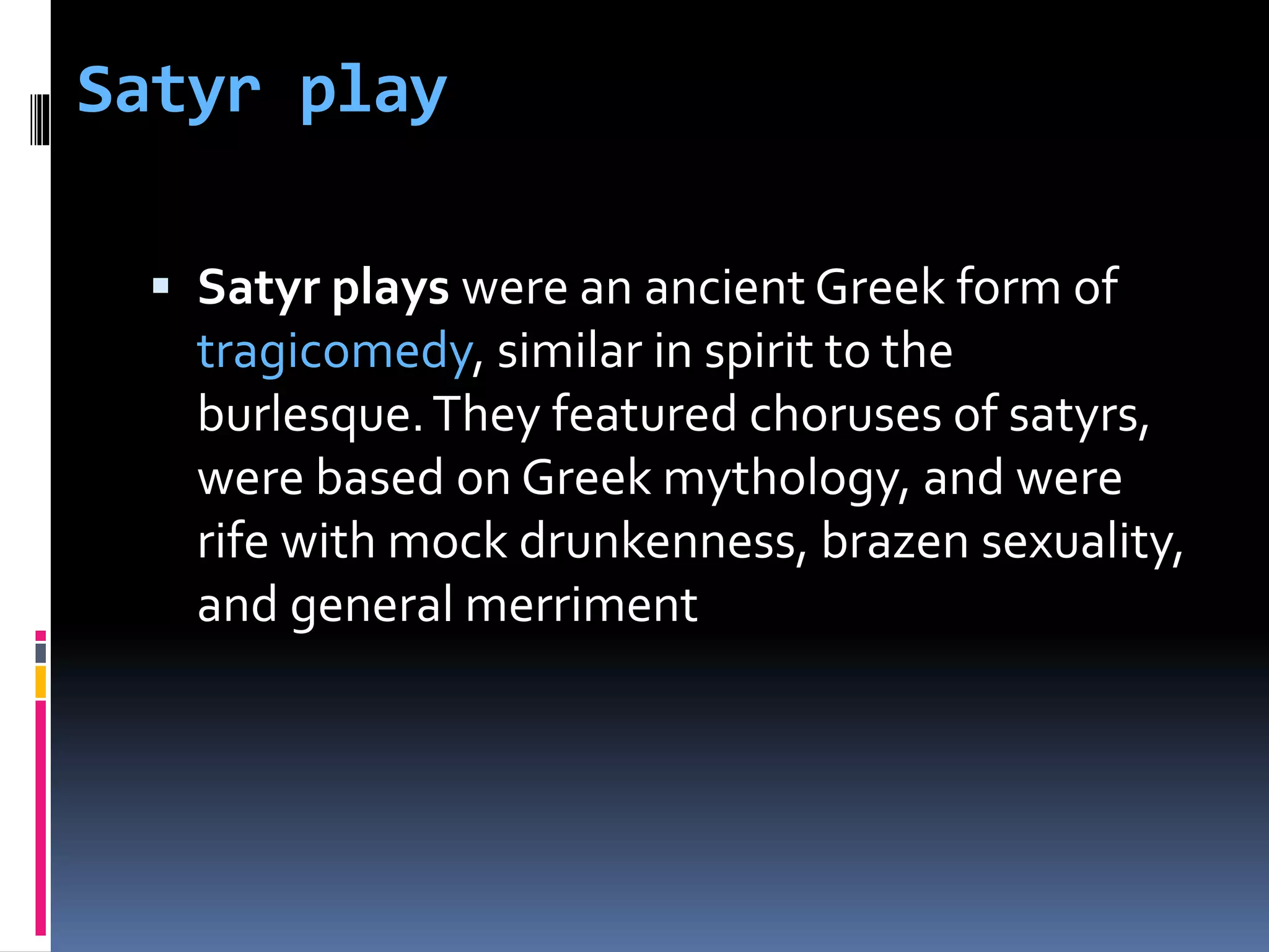 The history of drama | PPTX