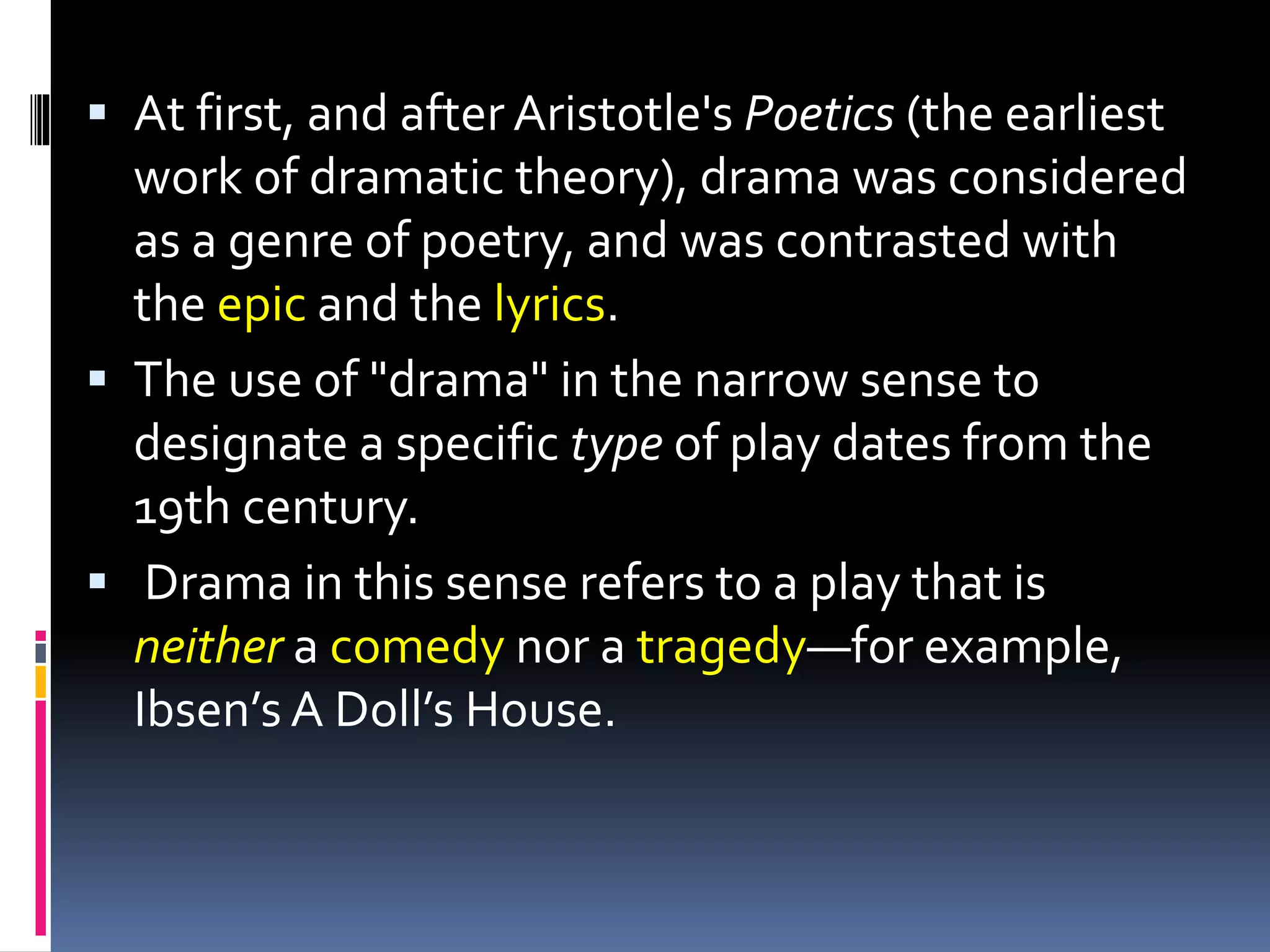 The history of drama | PPTX