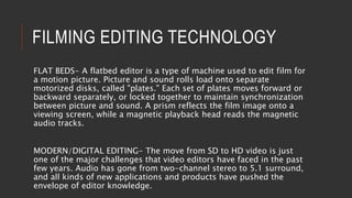 The history of editing | PPTX | Photo Editing Software | Computer ...