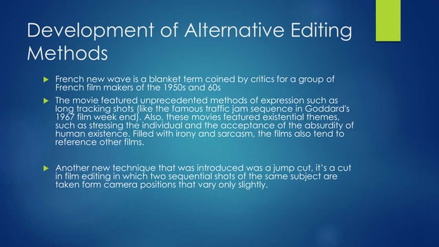 The history of editing | PPTX