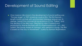 The history of editing | PPTX