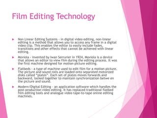 The history of editing | PPT