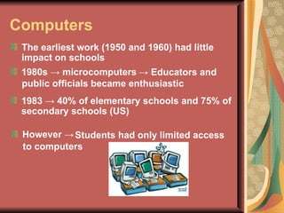 The history of educational technology | PPT