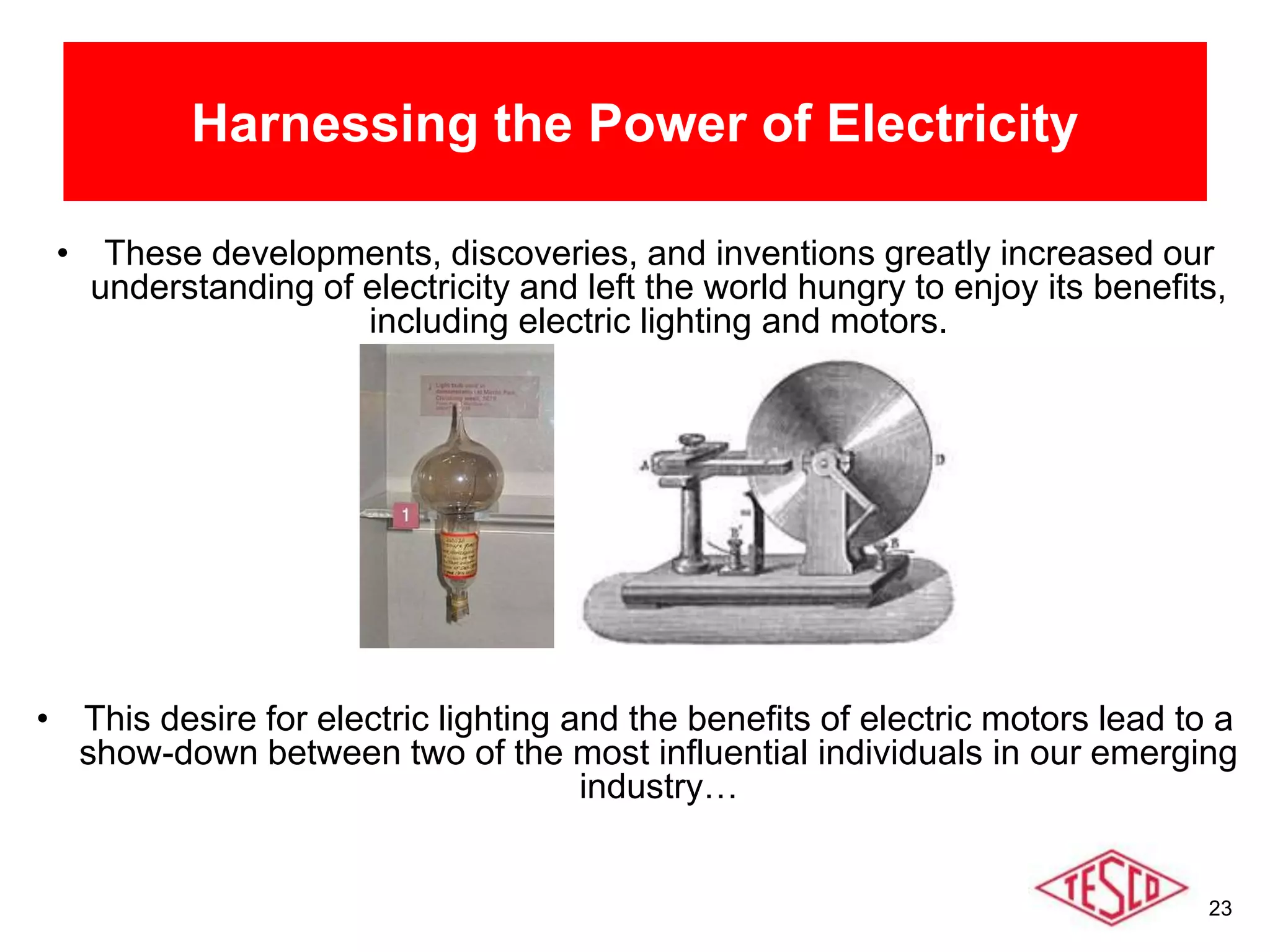 The History of Electrical Discovery Leading to the Formation of Our ...