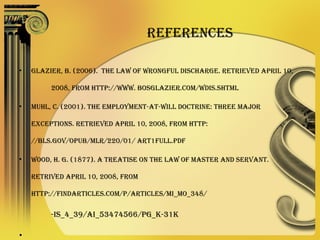 The History Of Employment At Will | PPT