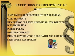The History Of Employment At Will | PPT