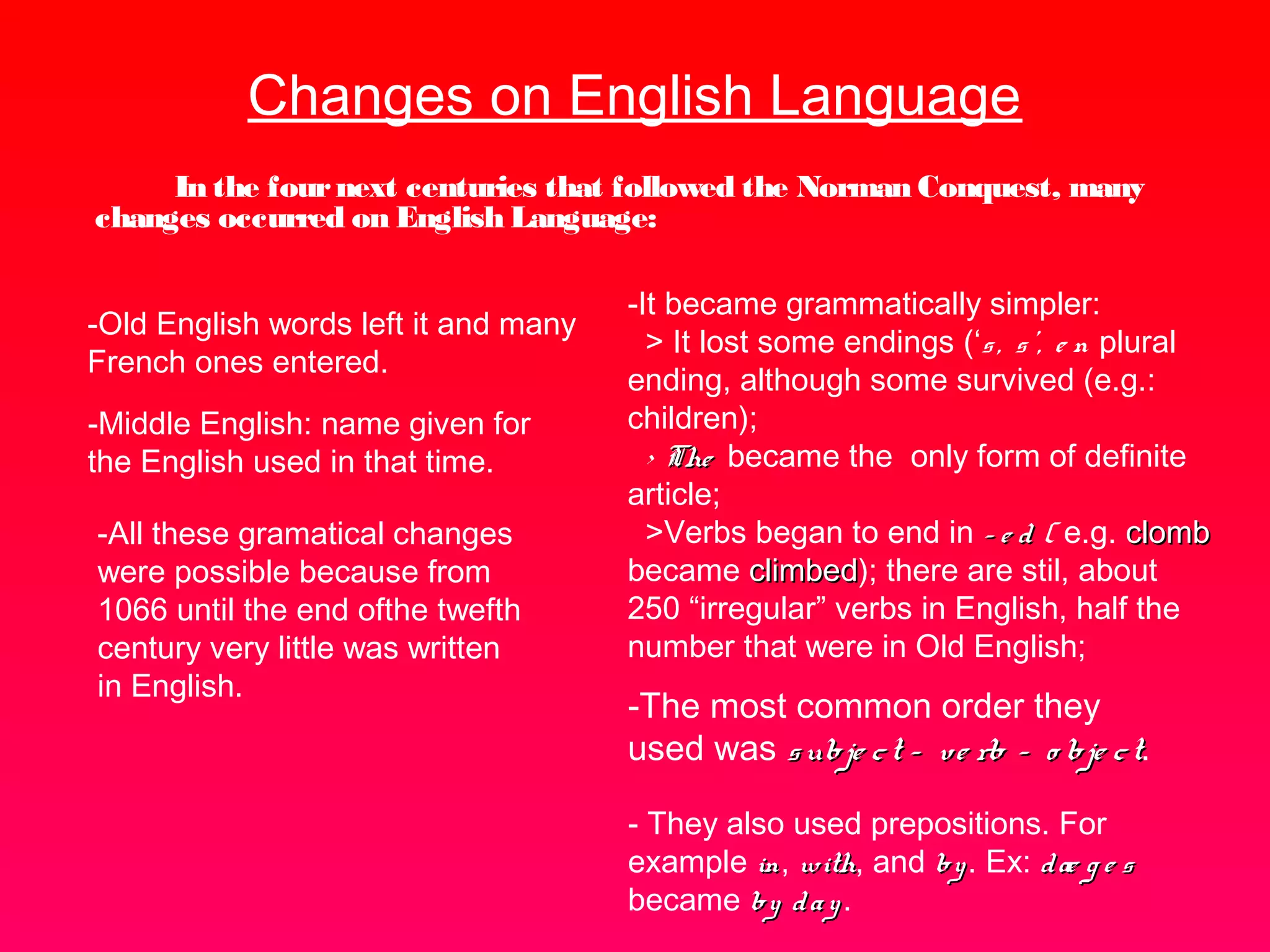 The history of english language | PPT