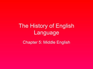 The history of english language | PPT