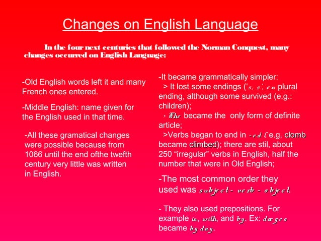 The history of english language | PPT
