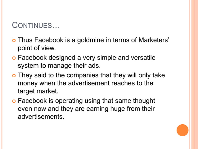 Face Facebook: The History of Facebook | PPTX | Social Networking ...