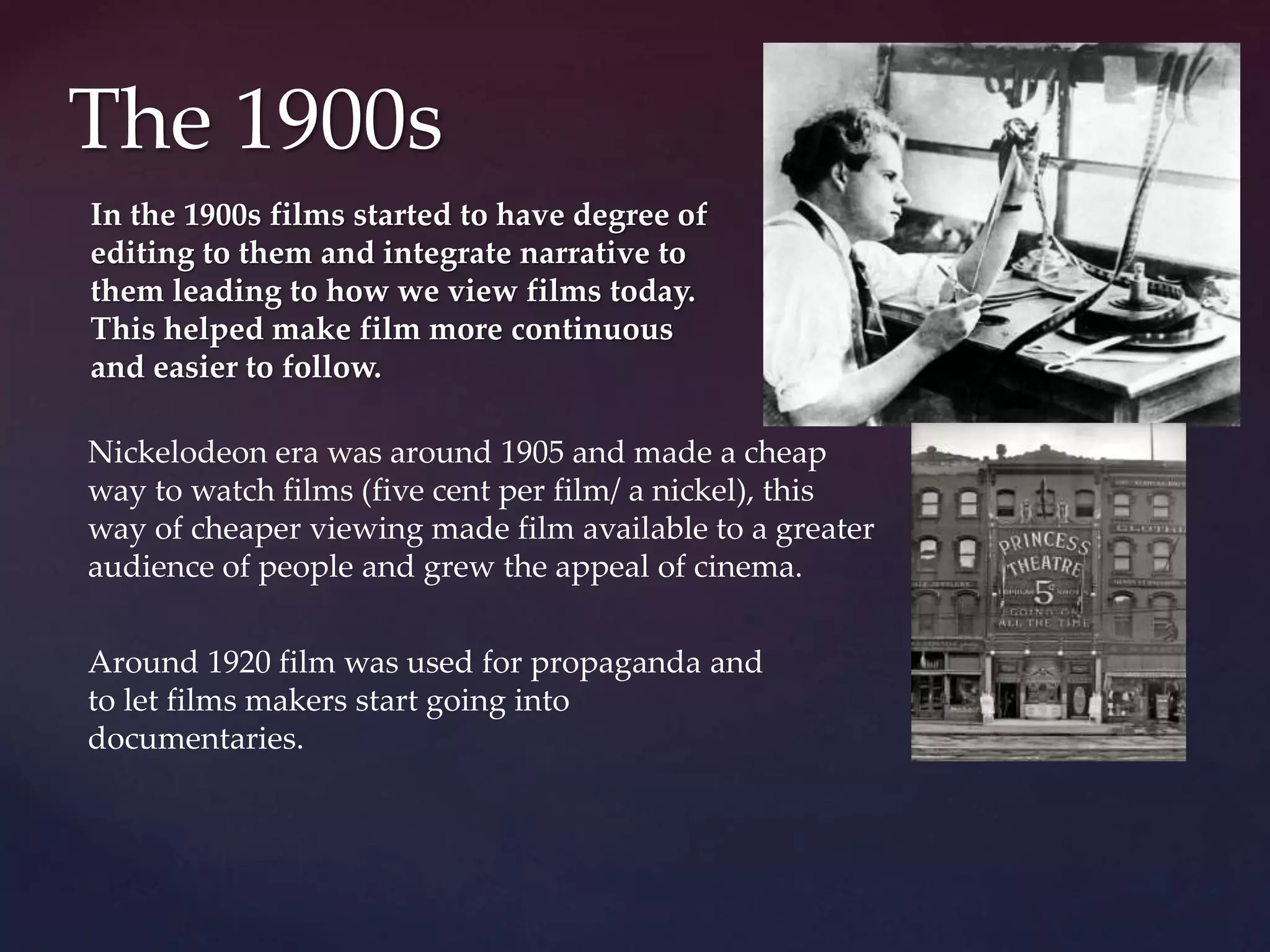 The history of films | PPTX | History | Genres
