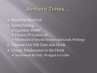 The history of fishing | PPTX