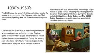 The history of game shows | PPT