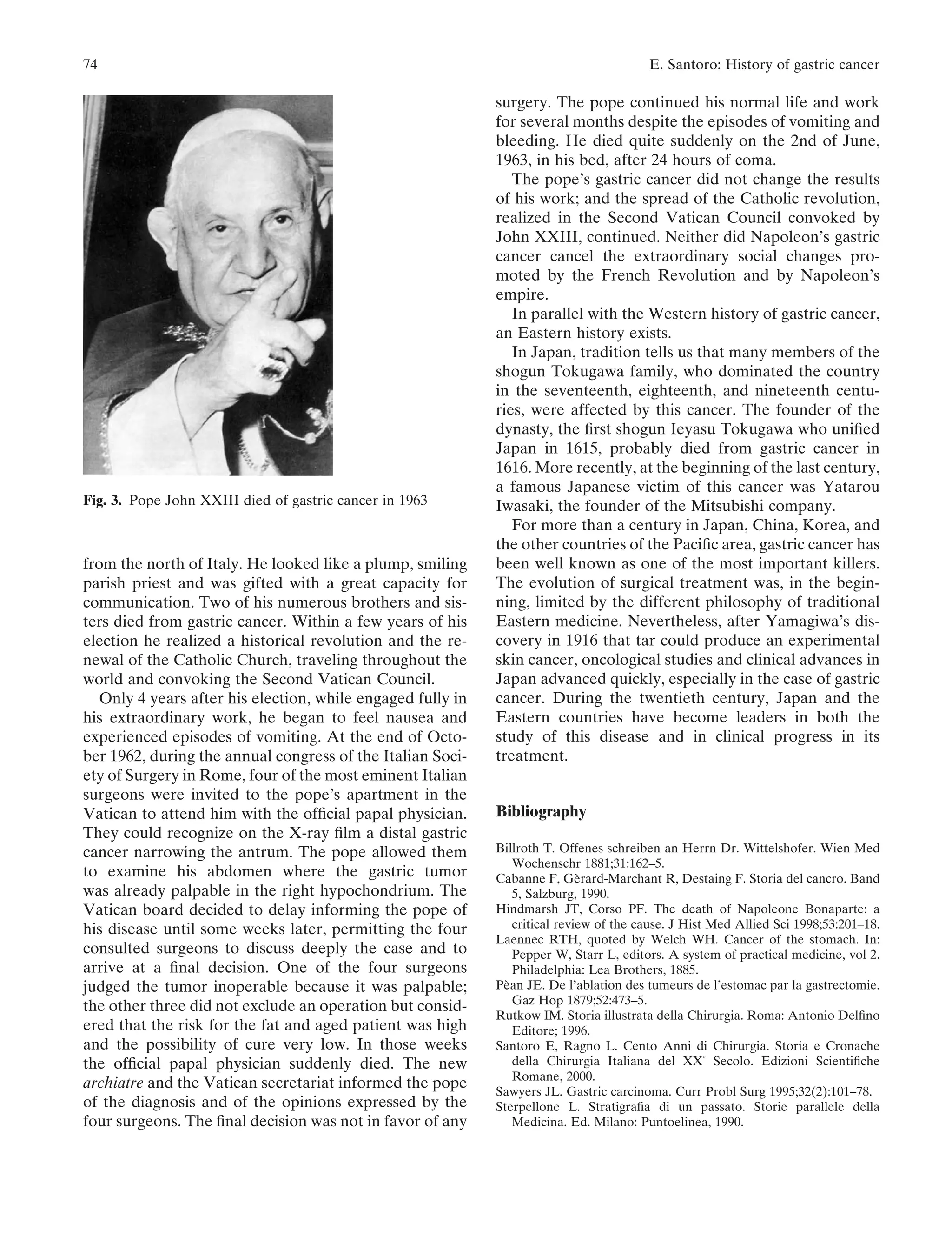 The history of gastric cancer | PDF